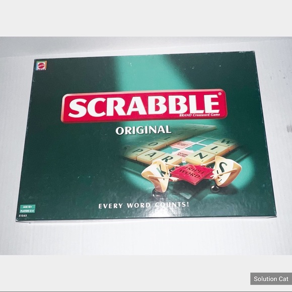 Mattel | Games | Original Scrabble Board Game By Mattel 203 Version 00complete | Poshmark